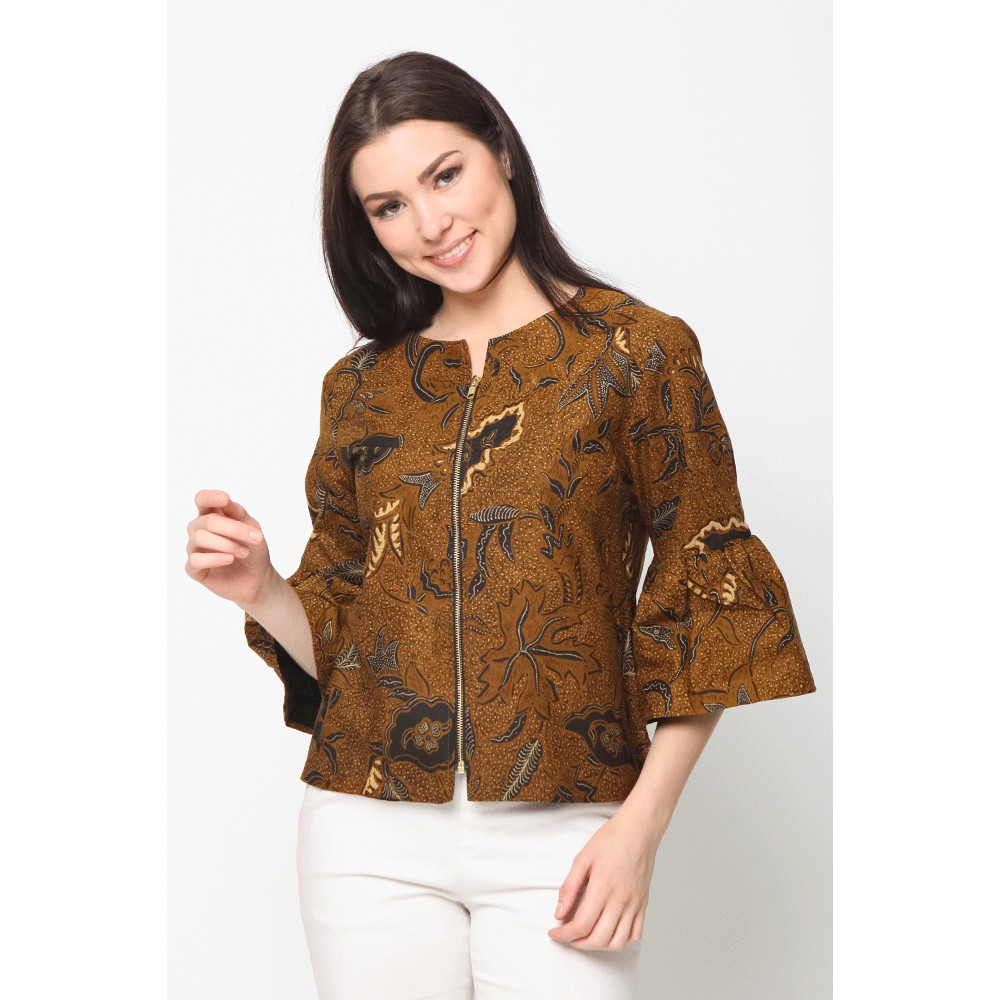 Jual NONA RARA - Vinci Sogan T0198, Baju Batik Kasual Modern | Shopee ...