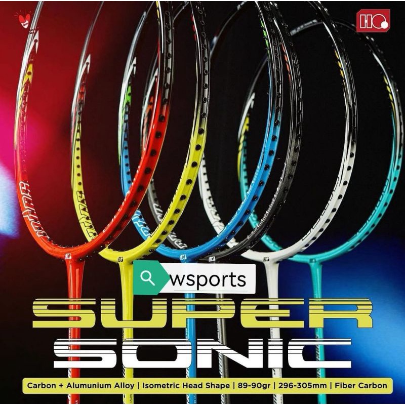 Jual FULLSET Raket HiQua Super Sonic FREE Ongkos Pasang Senar+Tas+Senar ...