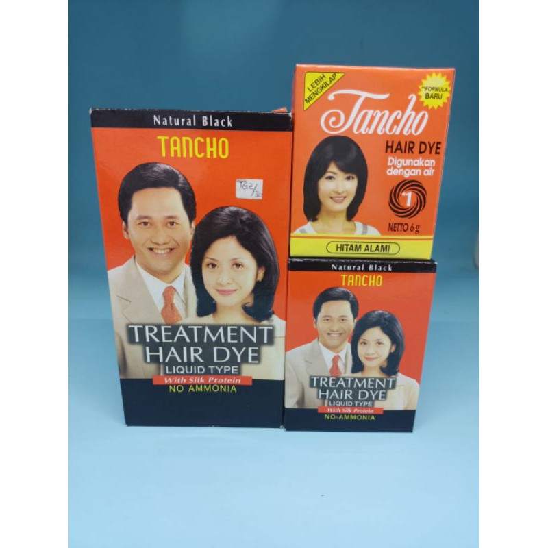 Jual Tancho hair dye black pewarna rambut alami. 40ml (IGZ) | Shopee ...