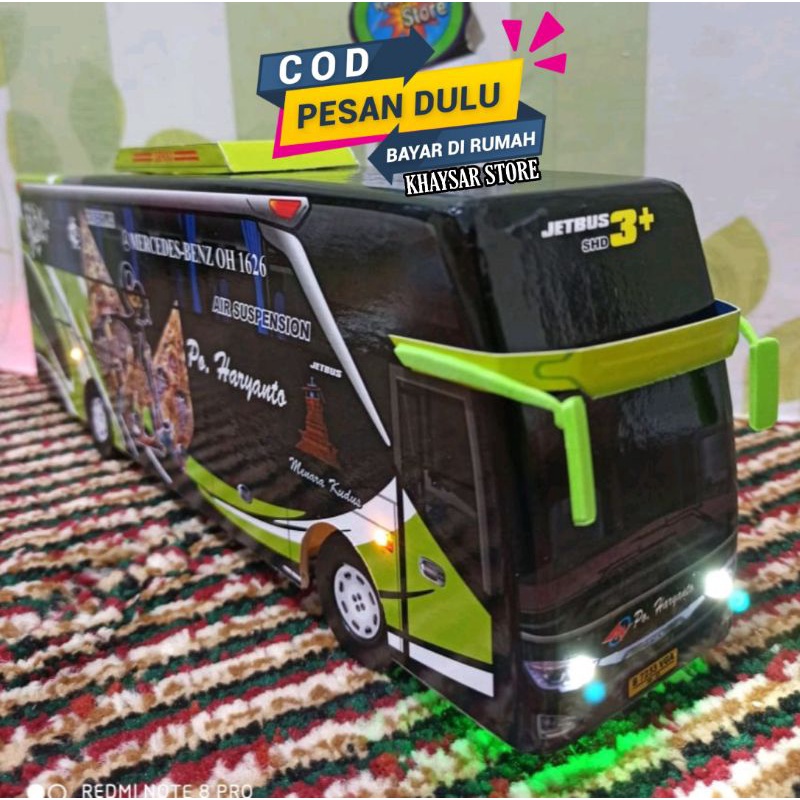Jual miniatur Bus bis / mainan bus bis Haryanto Jetbus 3 Liivery Wayang ...