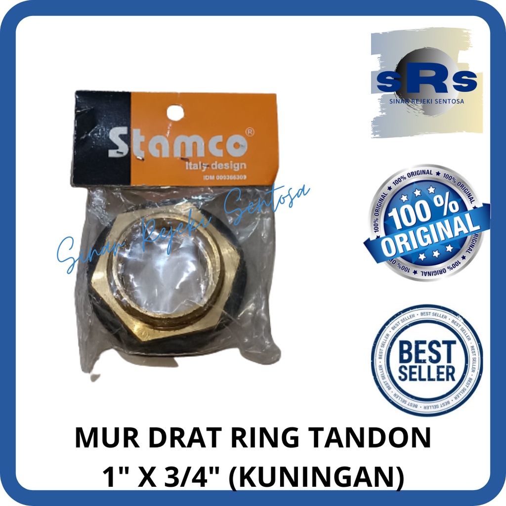 Jual MUR DRAT RING TANDON/MUR TANDON/BULKHEAD BAHAN KUNINGAN | Shopee ...