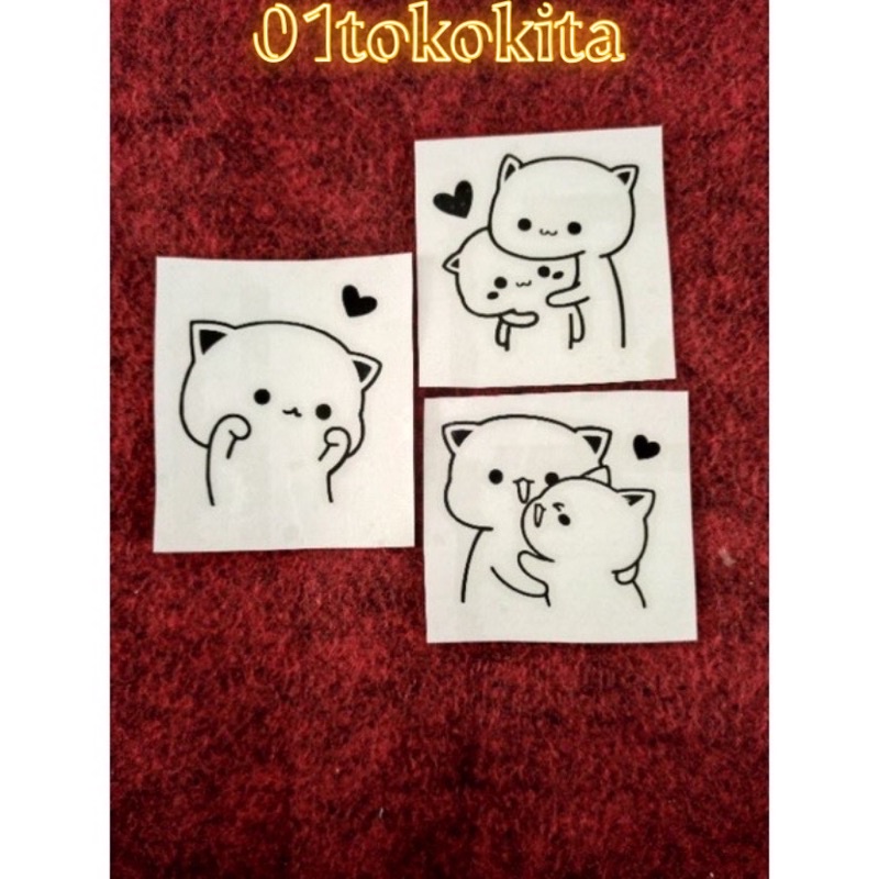 Jual STICKER CUTTING WA KUCING STICKER LAPTOP, STIKER CUTING MOTOR HP ...