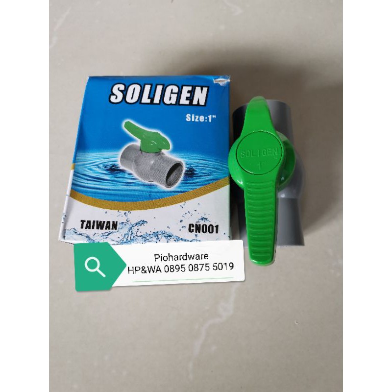 Jual Ball Valve pvc Soligen 1" | Shopee Indonesia