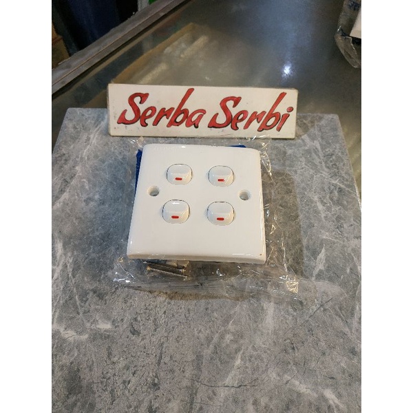 Jual (KONTAK+SAKLAR BELUM BOX) Kontak saklar socket lubang (belum ...