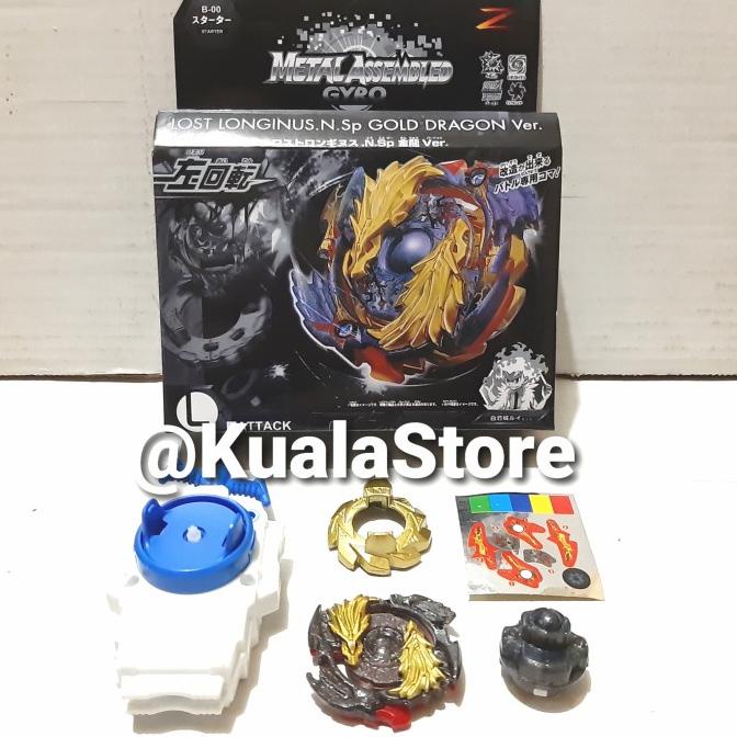 Jual Promo Beyblade Burst Lost Longinus Gold Dragon B00 Gasing Limited ...