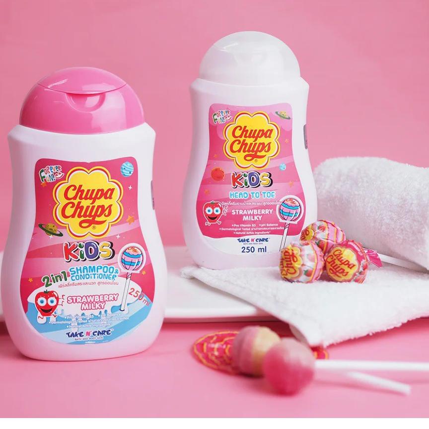 Jual Stok terbatas!.. Chupa Chups Kids Strawberry Milky Head To Toe ...