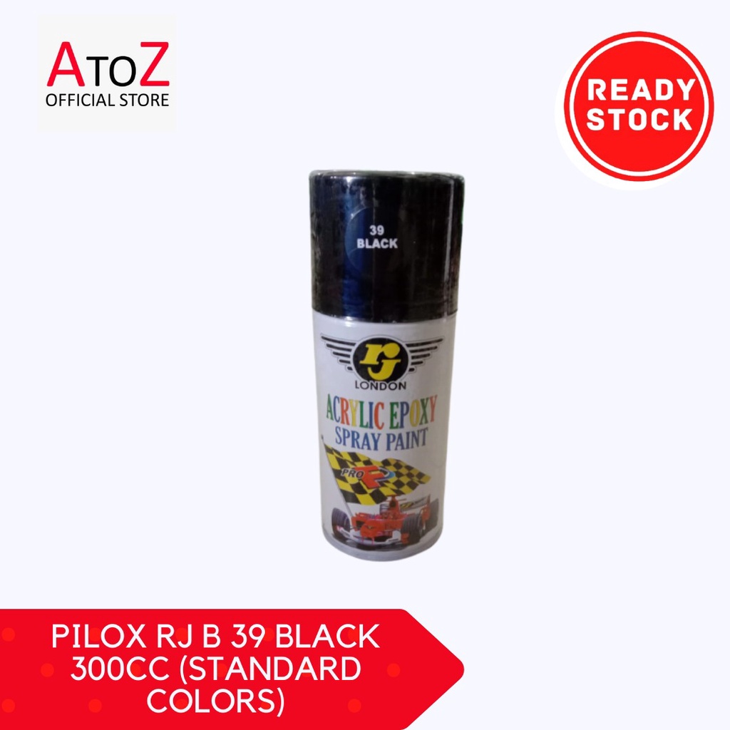 Jual PILOX RJ B 39 BLACK 300CC (STANDARD COLORS) | Shopee Indonesia