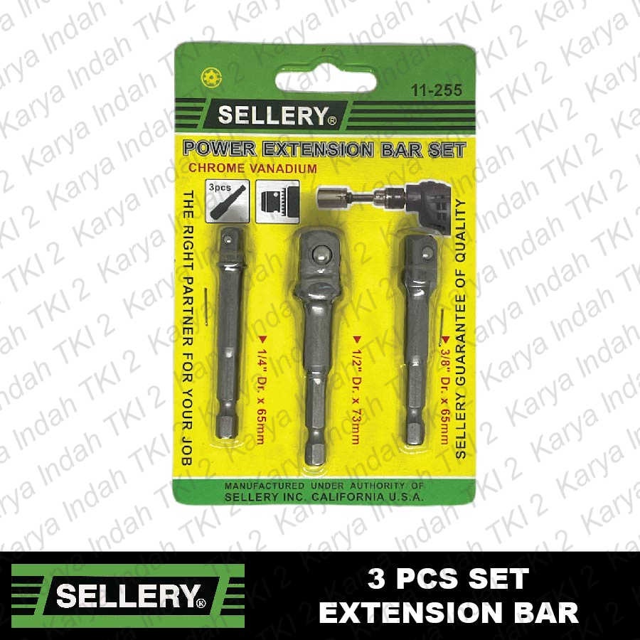 Jual Extension Bar Socket For Drill SELLERY 3 Pcs Mata Bor Sambungan ...