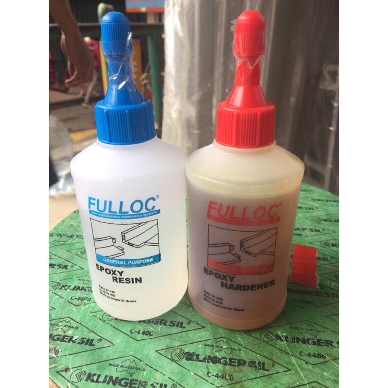 Jual lem epoxy fulloc (resin + hardener) kecil | Shopee Indonesia