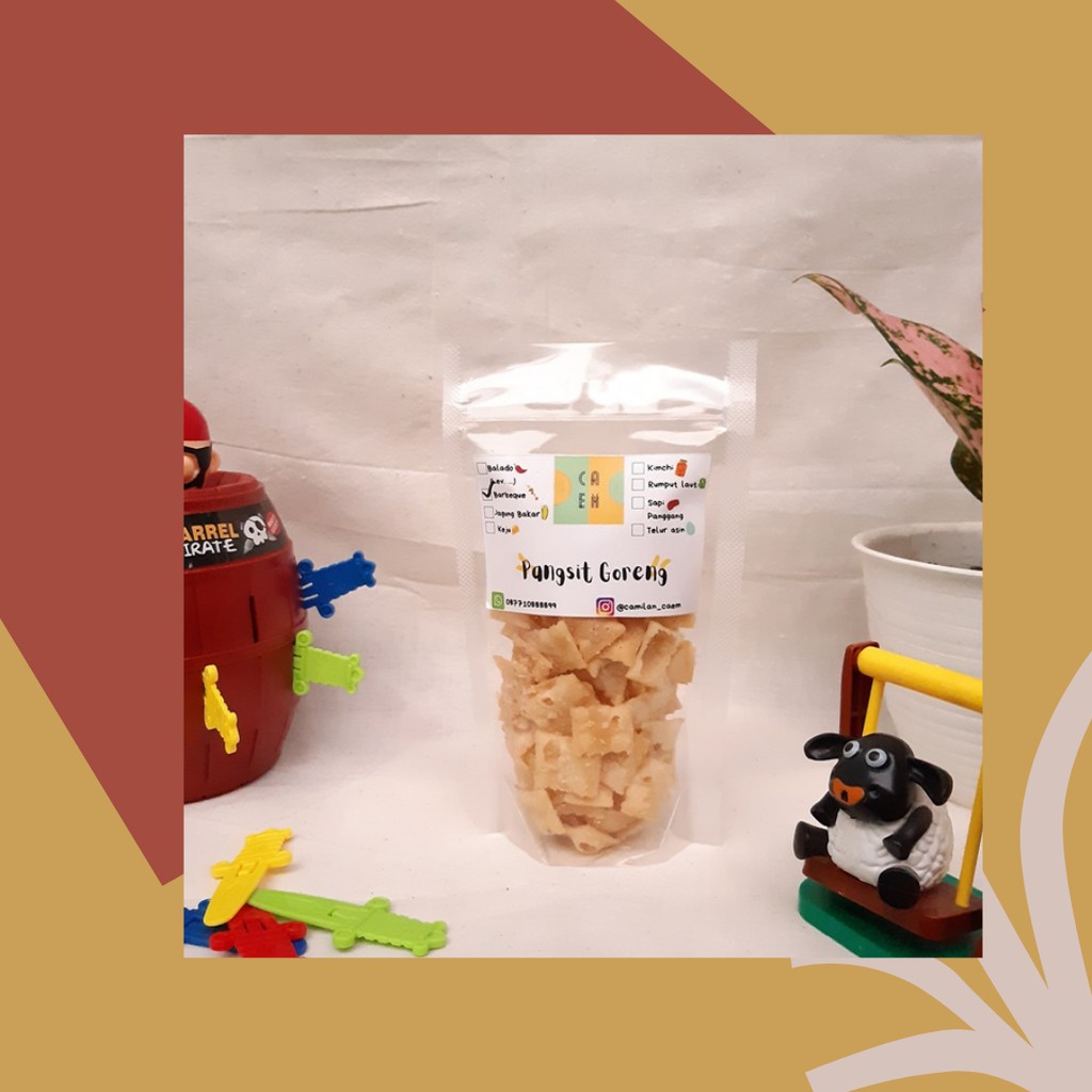 Jual Camilan/Snack/Cemilan Keripik Pangsit Goreng Rasa Barbeque ...