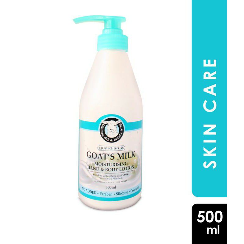 Jual GUARDIAN GOAT'S MOISTURISING HAND & BODY LOTION 500 ML | Shopee ...