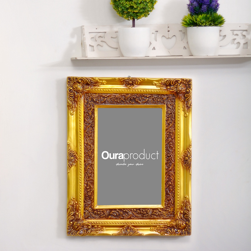 Jual Pigora Belgi Gold/White 16R ukuran In Frame 40x50cm | Shopee Indonesia