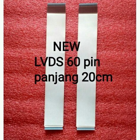 Jual kabel LVDS tcon 60 PIN - fleksibel 60 pin NEW panjang -+20cm ...