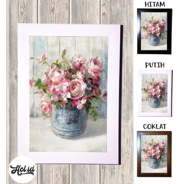 Jual Poster "Shabby Bunga Cantik - 6" - pigura, bingkai,walldecor ...