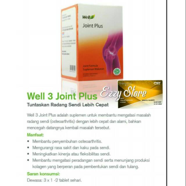 Jual CNI Well 3 Joint Plus 30 Tablet Suplemen Nyeri Sendi. | Shopee Indonesia