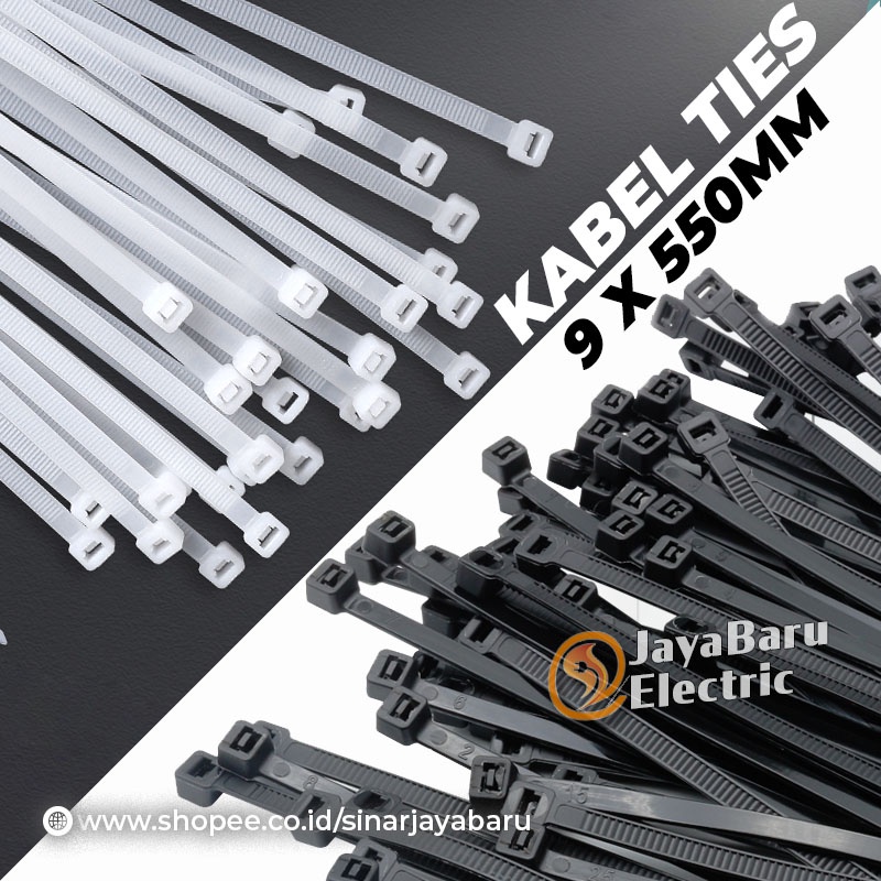 Jual Kabel Cable Ties Tis 9 x 550 mm 9x550 550mm 55cm 1pak isi 100pcs | Shopee Indonesia