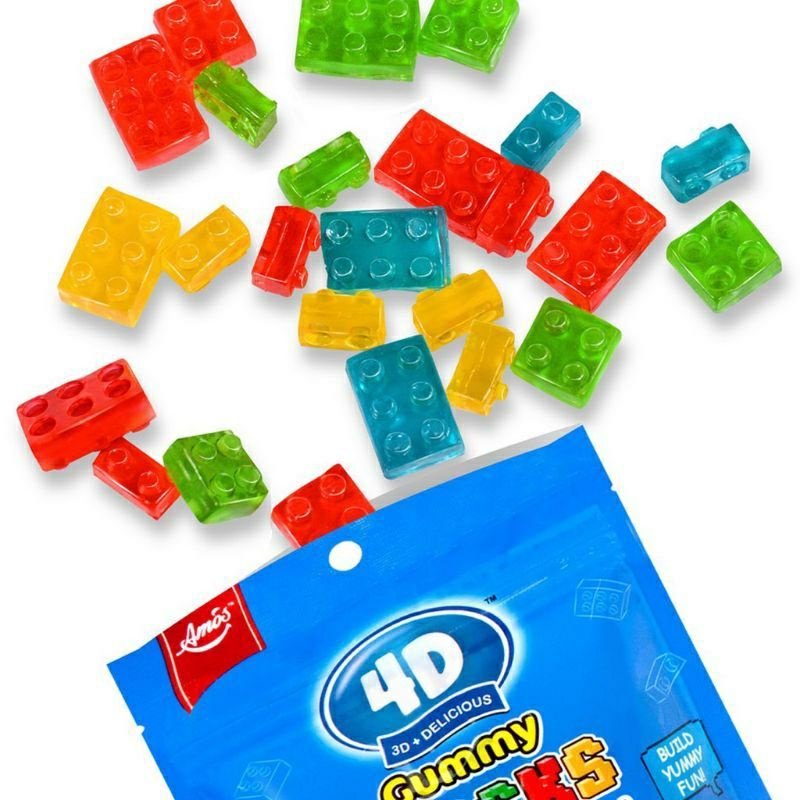 Jual AMOS 4D GUMMY BLOCK CANDY |PERMEN LUNAK | Shopee Indonesia
