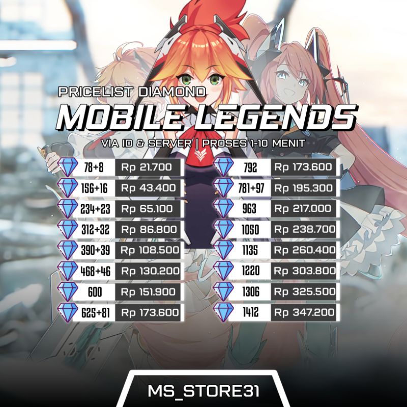 Jual dm ml tercepat termurah 3 | Shopee Indonesia
