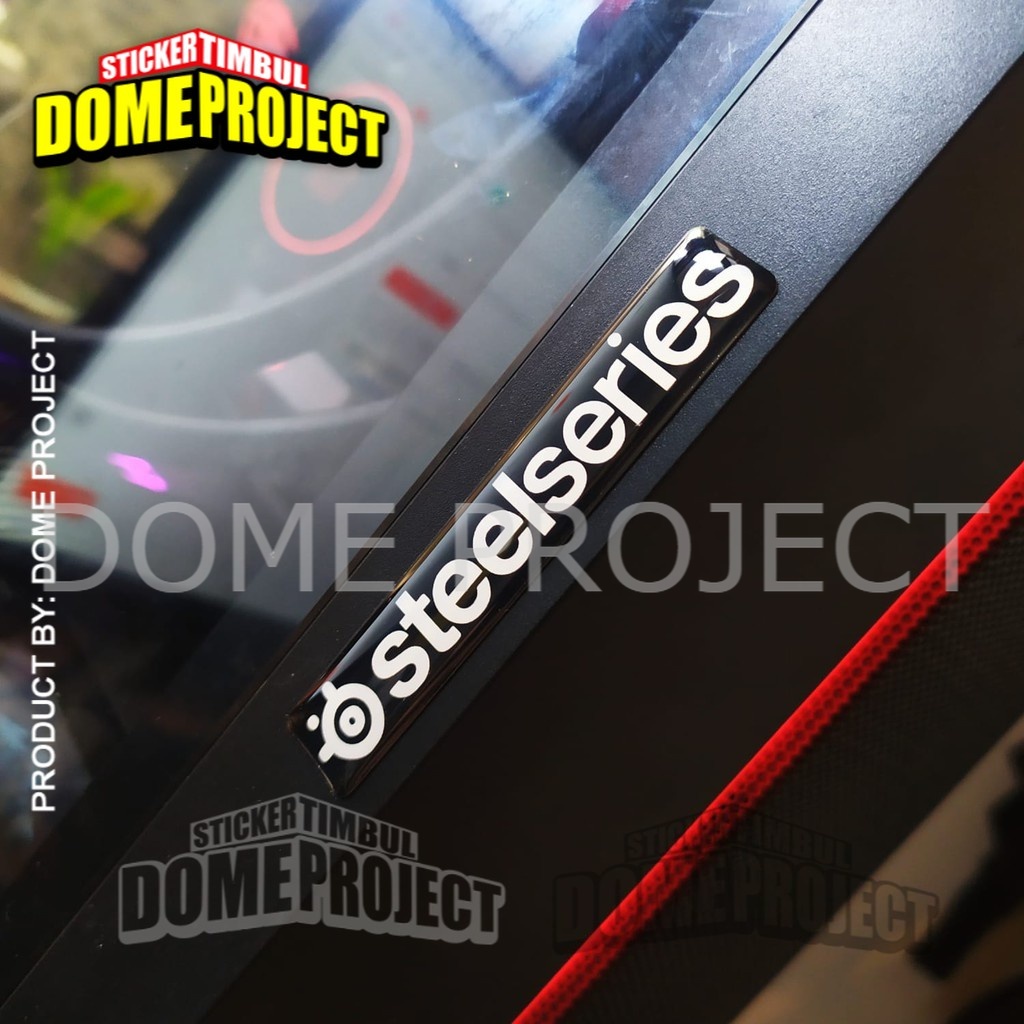 Jual STIKER MOTOR EMBLEM STEEL SERIES STIKER RESIN TIMBUL LENTUR ...