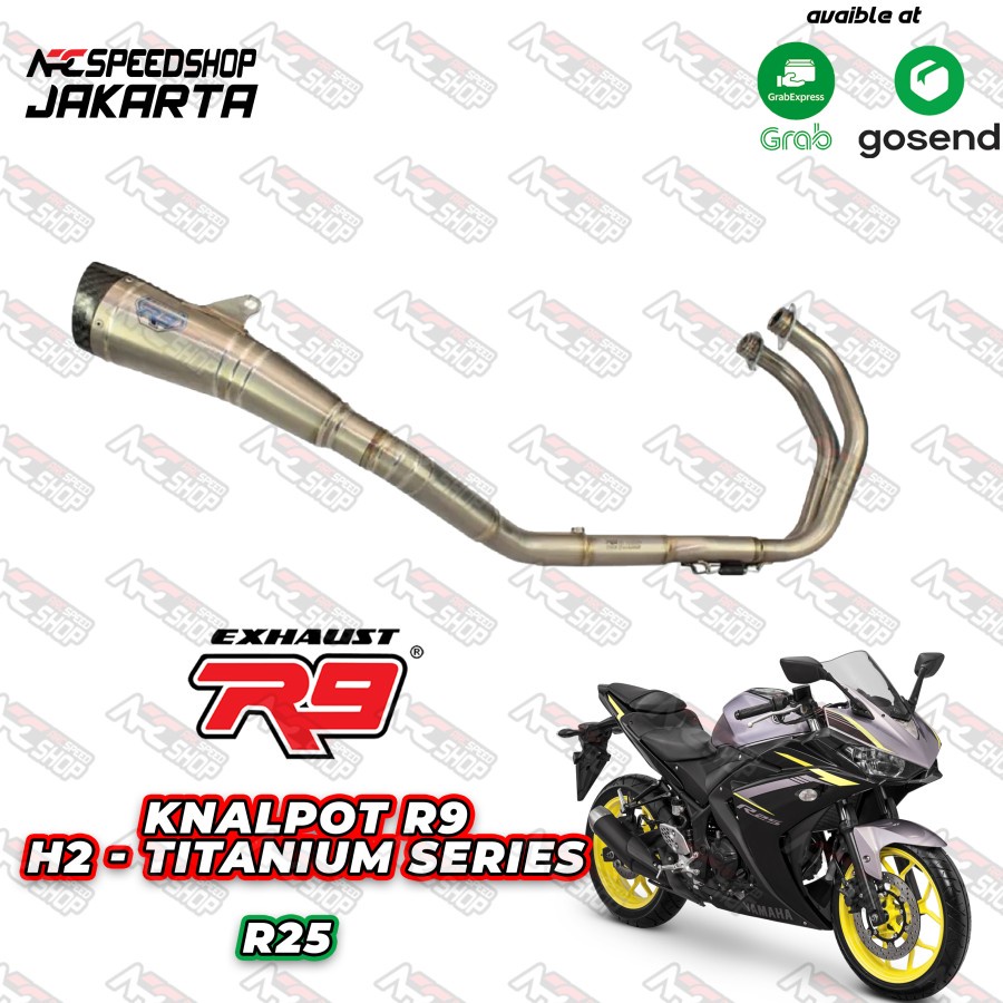 Jual Knalpot R9 Model H2 Yamaha R25 / MT25 Fullsystem | Shopee Indonesia