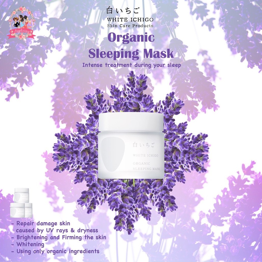 Jual White ichigo organic sleeping mask/ pemutihkulit/cream malam ...