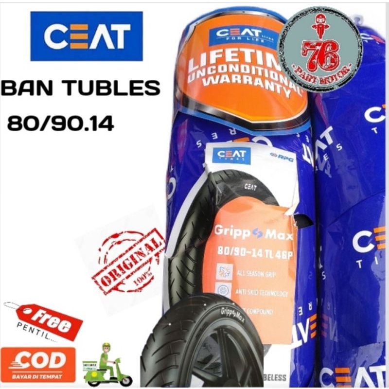 Jual BAN CEAT TUBLESS MATIC 80 / 90 RING 14. FREE PENTIL ALL MATIC ...