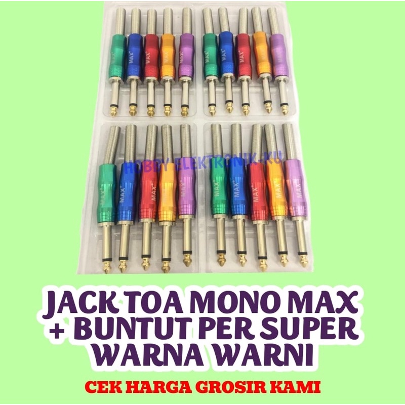 Jual JACK TOA JEK AKAI MONO + BUNTUT PER MAX SUPER WARNA WARNI | Shopee ...
