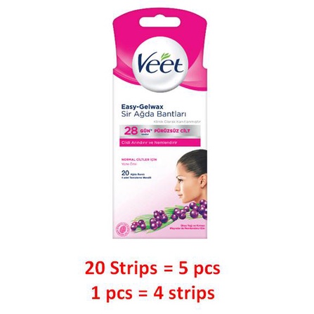 Jual Veet Face Wax Strips - Veet Face Pink | Shopee Indonesia