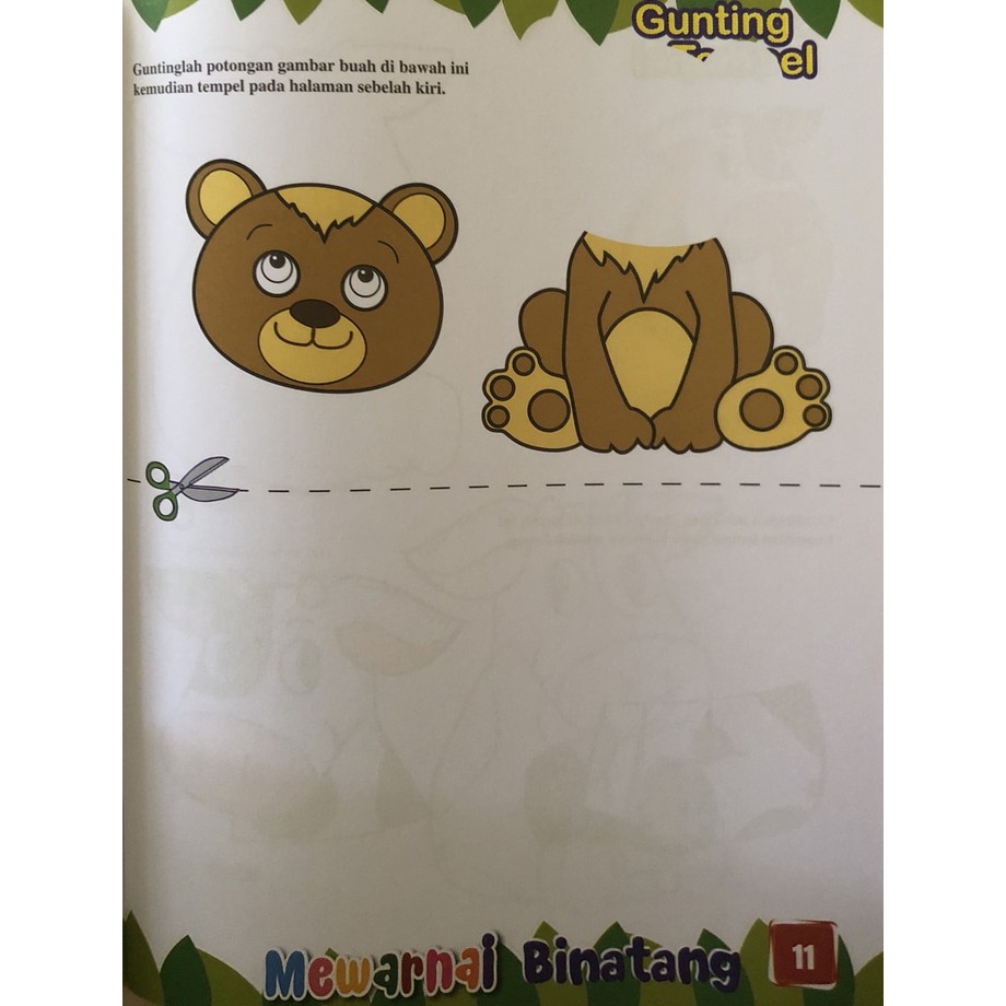 Jual Mewarnai Gunting Tempel Binatang Lucu | Shopee Indonesia