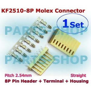 Jual KF2510-8P Molex Connector Straight 8Pin konektor molek Lurus 8 pin ...