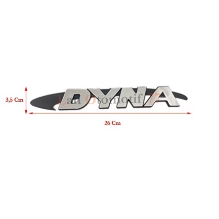 Jual Emblem Logo Mobil Tulisan DYNA SAURUS / SABIT | Shopee Indonesia