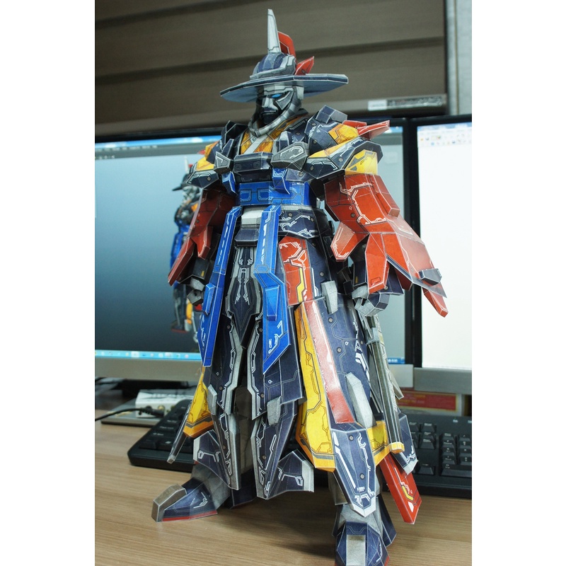 Jual DIY Papercraft Lembar Pola Robot Mecha Po Do Dae Jang Tinggi 40cm ...
