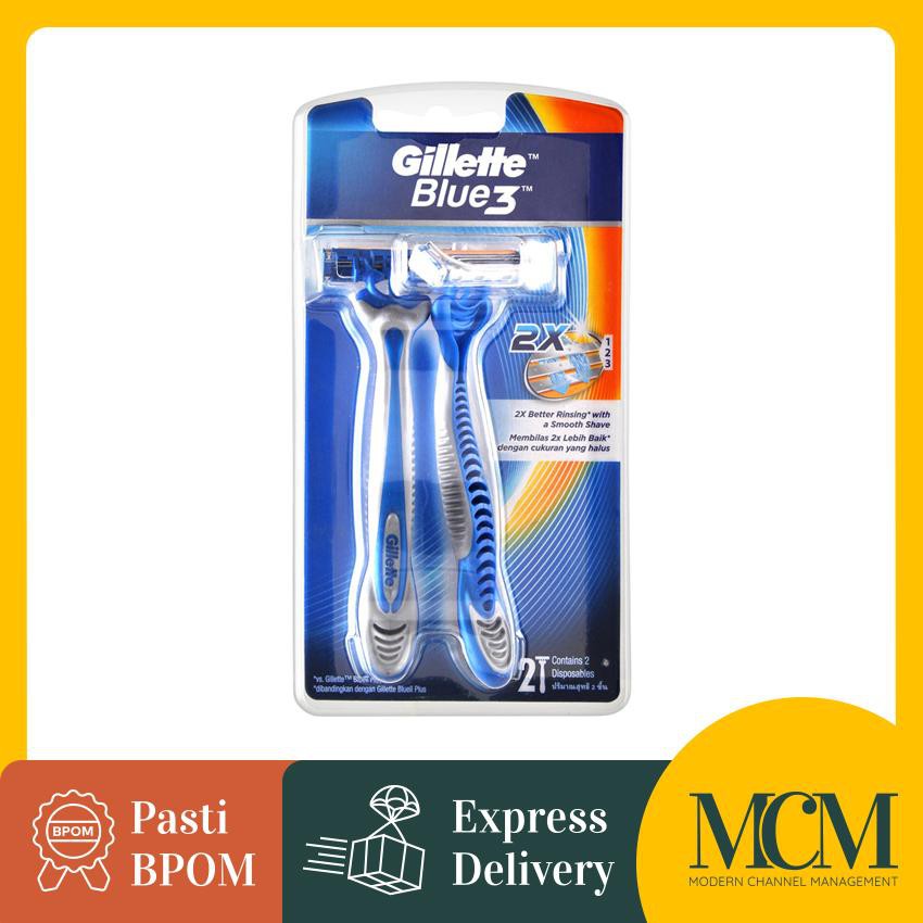 Jual Pisau Cukur Gillette Blue III - 2 Razors - Alat Cukur Terbaik ...