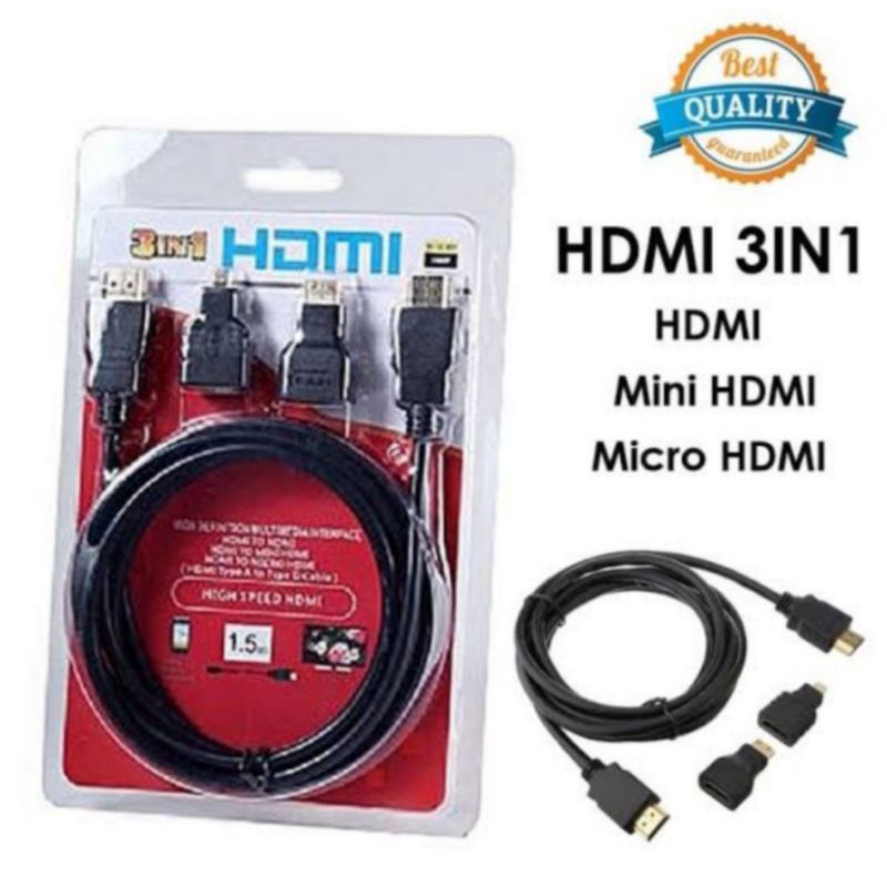 Jual KABEL HDTV 3 IN 1 / KABEL HDTV 3IN1 ( HDTV + MINI HDTV + MICRO ...
