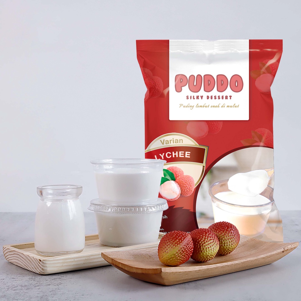 Jual Bubuk Silky Pudding Puddo Rasa Leci 500 Gr | Shopee Indonesia