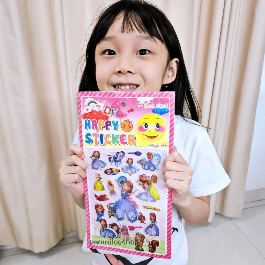 Jual HAPPY STICKER TIMBUL 21 X14 CM stiker anak stiker karakter ...