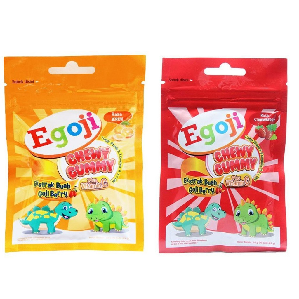 Jual EGOJI Chewy Gummy Sachet / Vitamin Anak Ekstrak Buah Gojiberry ...