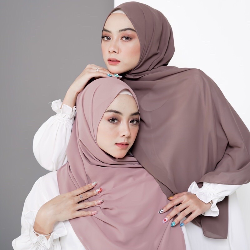 Jual Hijab Pashmina ceruty babydoll / Pashmina premium | Shopee Indonesia