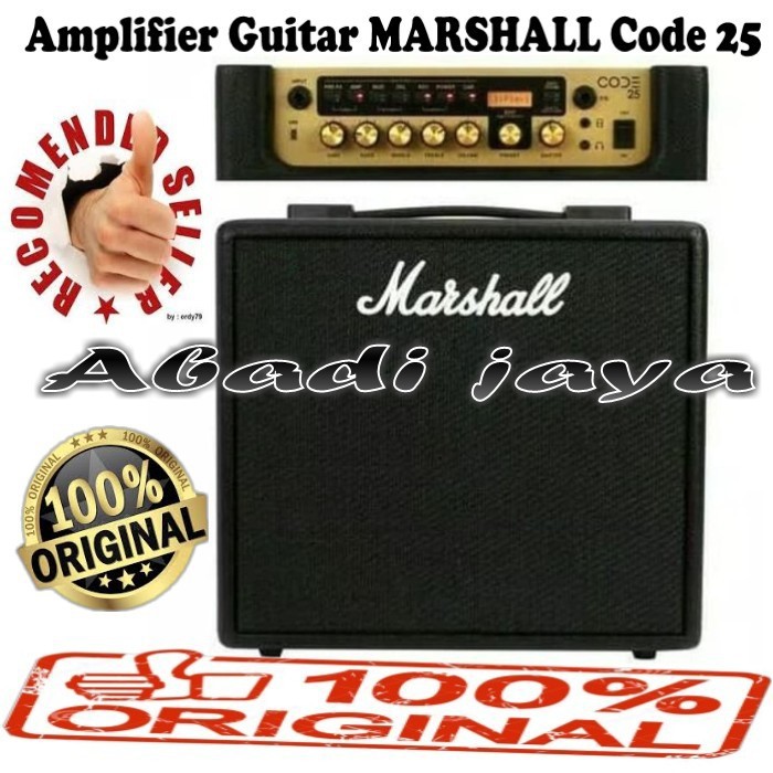 Jual ampli guitar marshall code 25 10inch ORYGINAL amplifier guitar ...