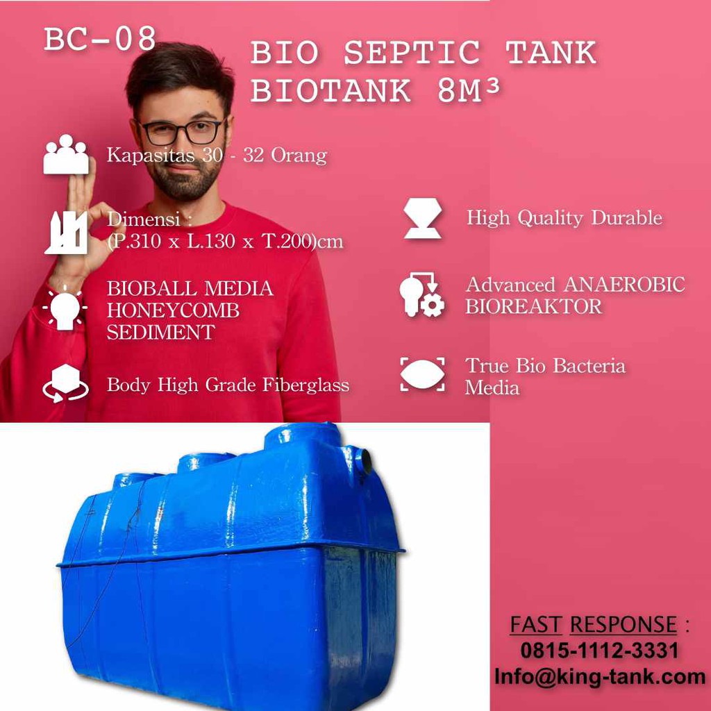 Jual BIOTANK SEPTIC TANK BIOTECH SEPTIC 8000 Liter / 8m3 | Shopee Indonesia