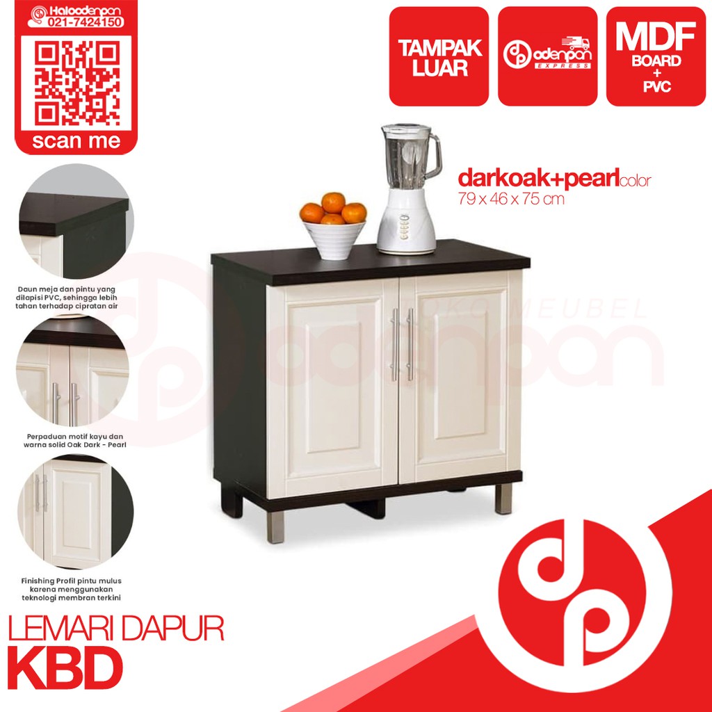 Jual KITCHEN SET / LEMARI BAWAH OLYMPIC MUTIARA 2 PINTU KBD - [ODENPAN ...