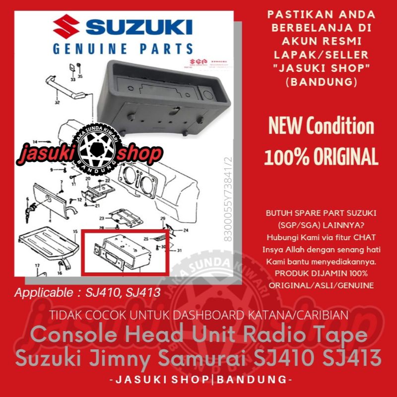 Jual Console Consule Kotak Head Unit Radio Tape Suzuki Jimny Katana ...