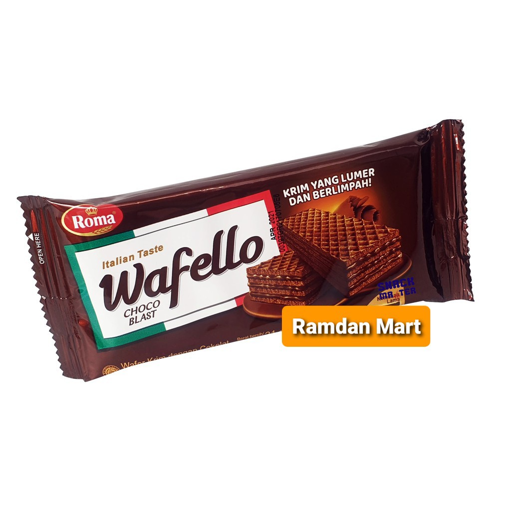 Jual Biskuit Roma Wafello mini Renceng ( 10 bunglus ) | Shopee Indonesia