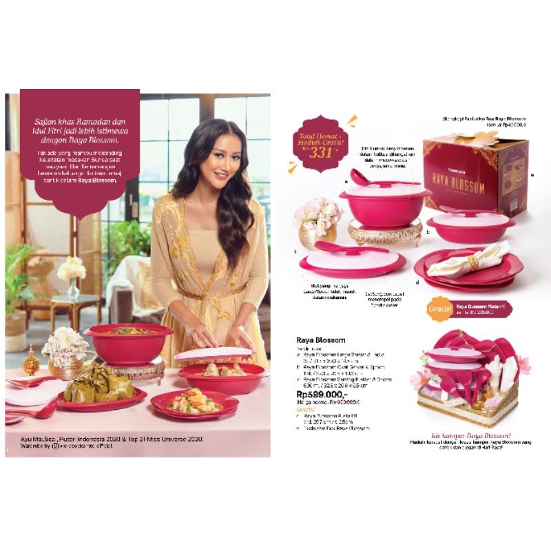Jual Tupperware Raya Blossom/Set Prasmanan Tupperware | Shopee Indonesia