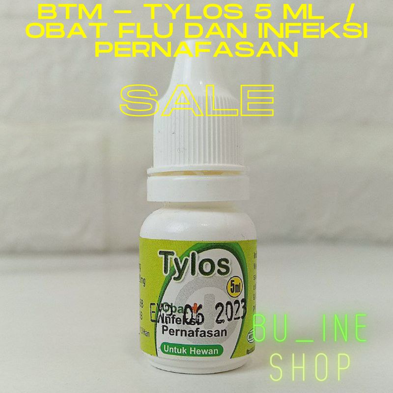 Jual BTM - Tylos 5 ml / Obat Flu dan Infeksi Pernafasan untuk Binatang ...