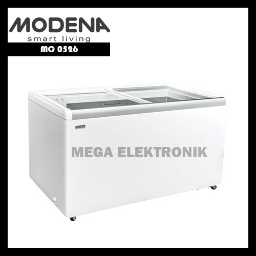 Jual Modena MC 0526 Sliding Glass Freezer Box 516 Liter | Shopee Indonesia