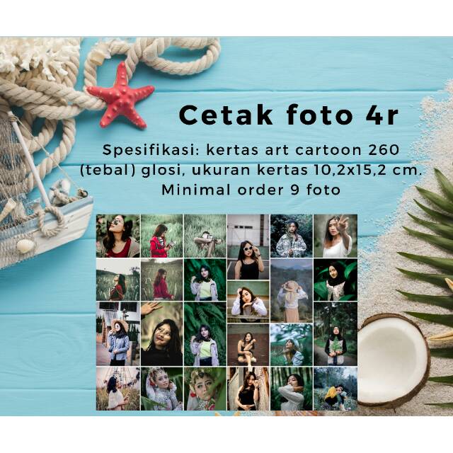 Jual cetak foto 4R 9 foto full dan polaroid cuci foto | Shopee Indonesia