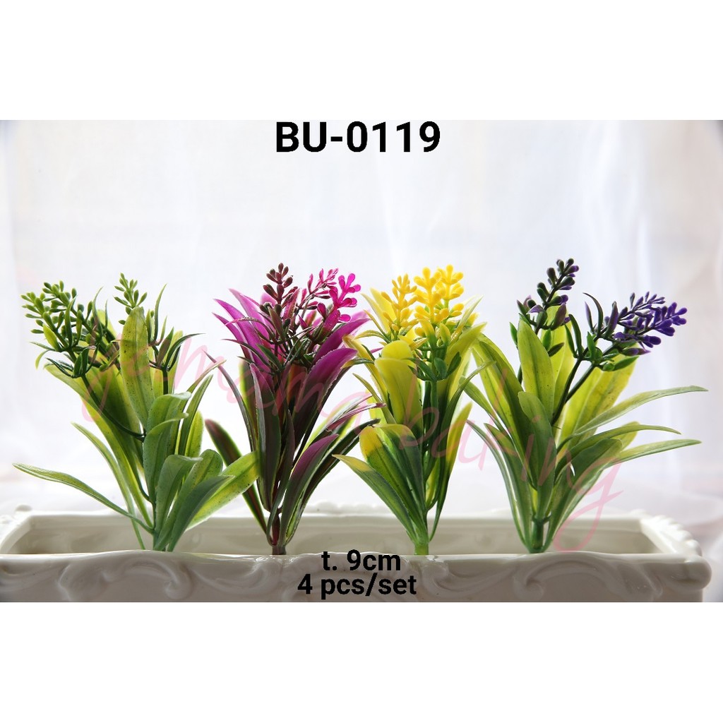 Jual BU-0119 Topper hiasan kue tart cake rumput bunga daun tanaman ...