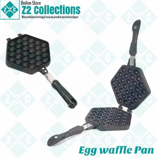Jual Cetakan waffle pan bentuk telur bulat untuk membuat Snack | Shopee ...