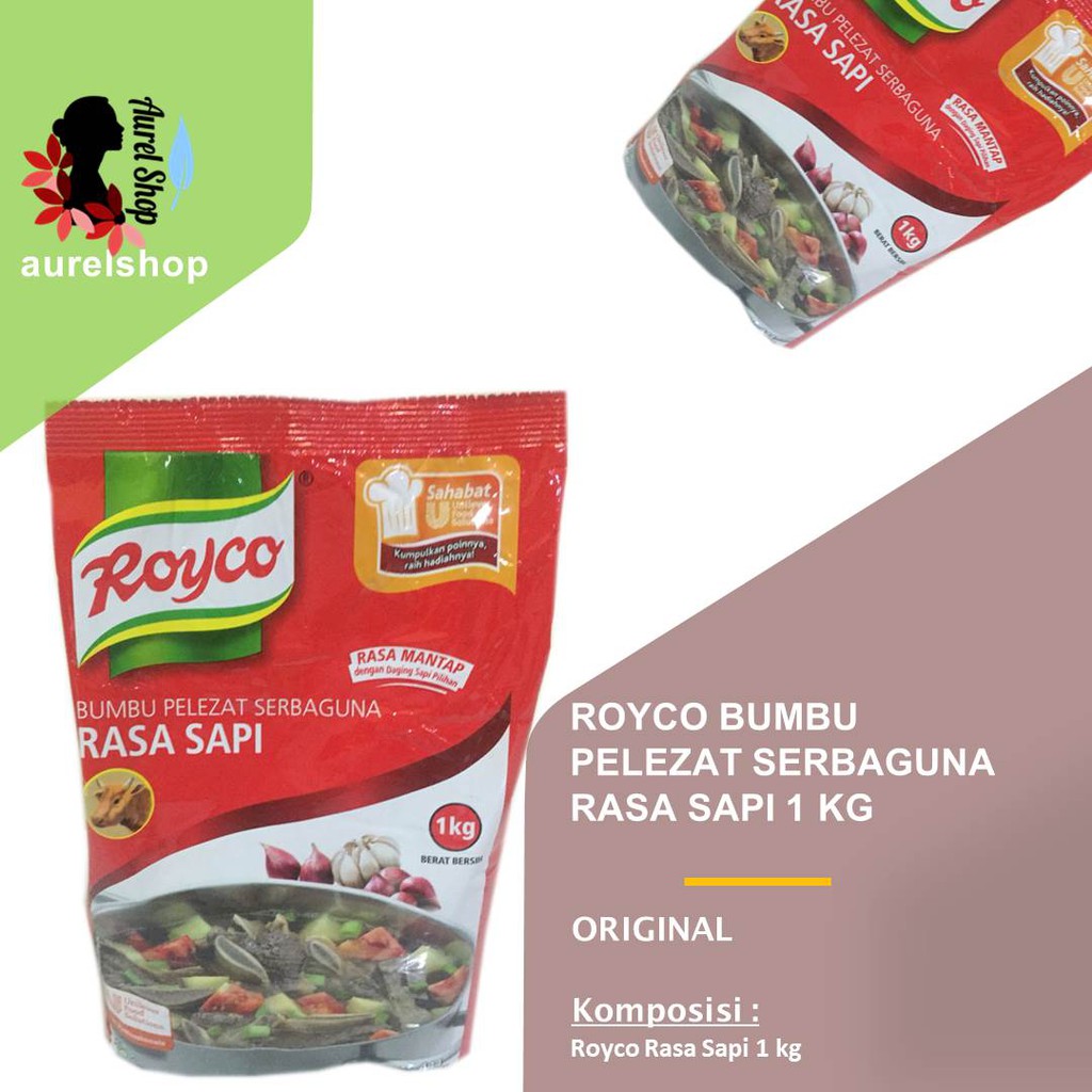 Jual ROYCO Penyedap Rasa Daging Sapi kemasan 1 kg | Shopee Indonesia